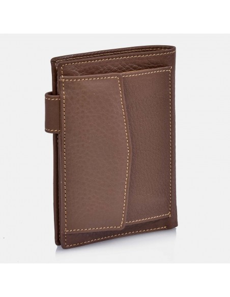 CROSS Cartera de hombre piel multicolor con monedero y cierre