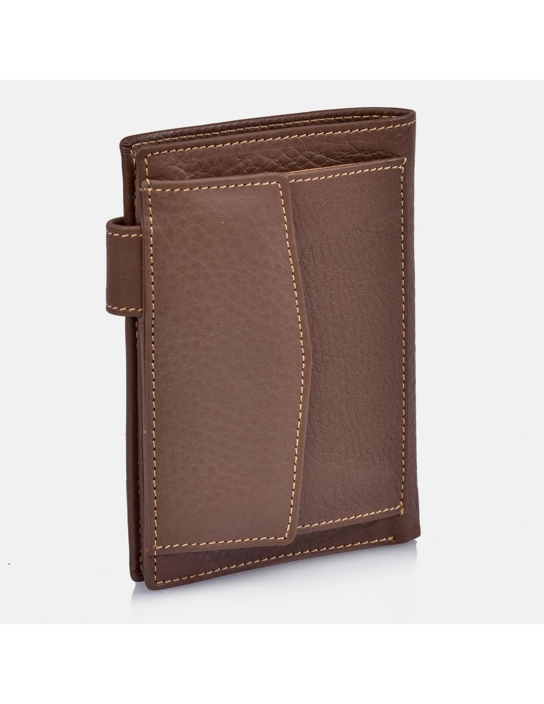 CROSS Cartera de hombre piel multicolor con monedero y cierre